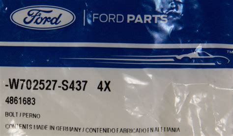 Ford Ranger Explorer Mustang Engine Bolts W702527 S437 Tom Auto Parts