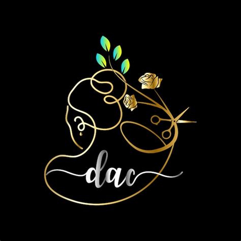 Premium Vector Dac Initial Logo Salon Luxury Cosmetics Spa Beauty Vector Template