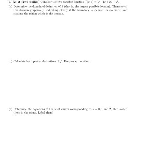Solved 6 2226 Points Consider The Two Variable
