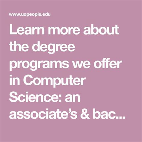 Degree Programs In Computer Science