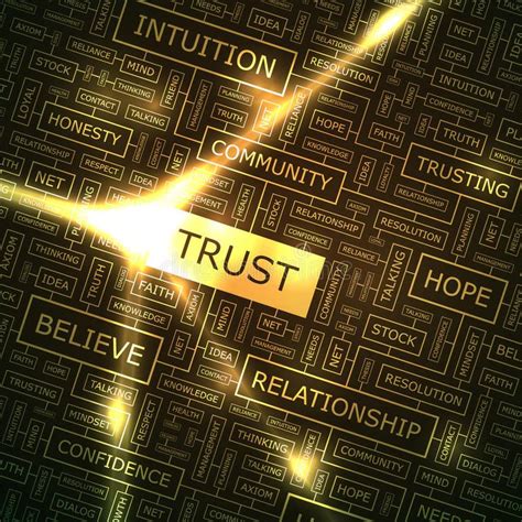 Trust Word Cloud Illustration