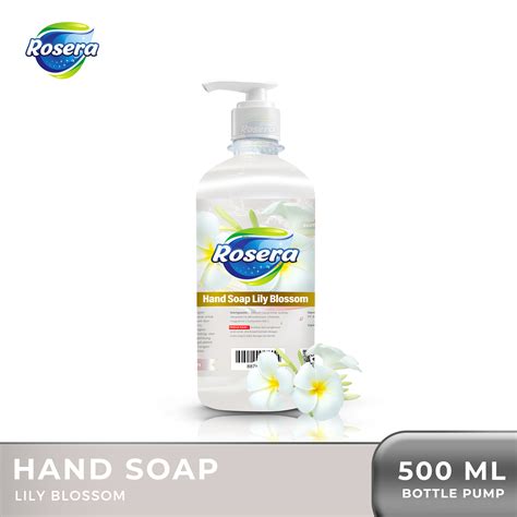 Rosera Hand Soap Lily 500 Ml Pump Sabun Cuci Tangan Lily Blossom