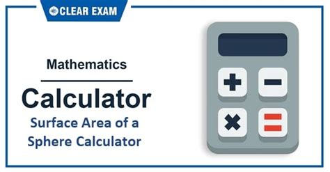 Surface Area Of A Sphere Calculator