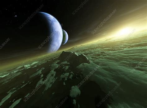 Alien Planetary System Artwork Stock Image C0114033 Science