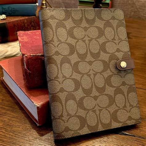 Coach Accessories Coach Notebook In Signature Canvas Leather Poshmark