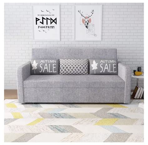 Grey Sofa Bed Transitional Couch Video Bed Furniture Design Grey