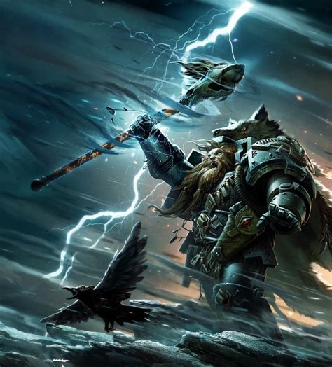 Warhammer 40k Njal Stormcaller Rune Priest Of The Space Wolves
