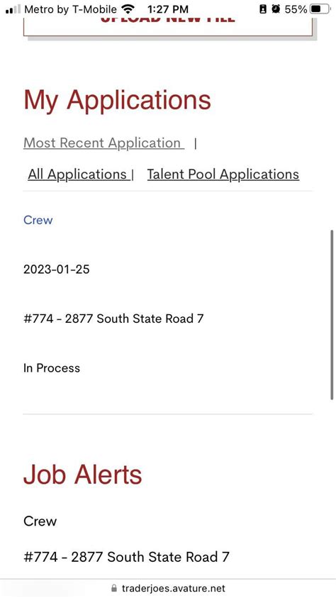 Application Status Meaning Rtjcrew