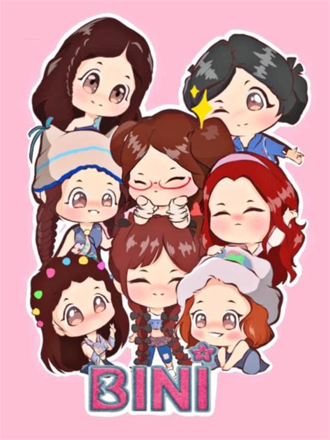 Chibi Bini Limited Edition Digital File Group Etsy In 2025 Sticker