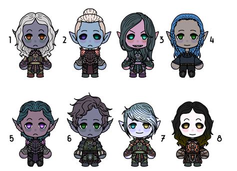 Chibi Bg3 Dnd Adopts Open On Toyhouse