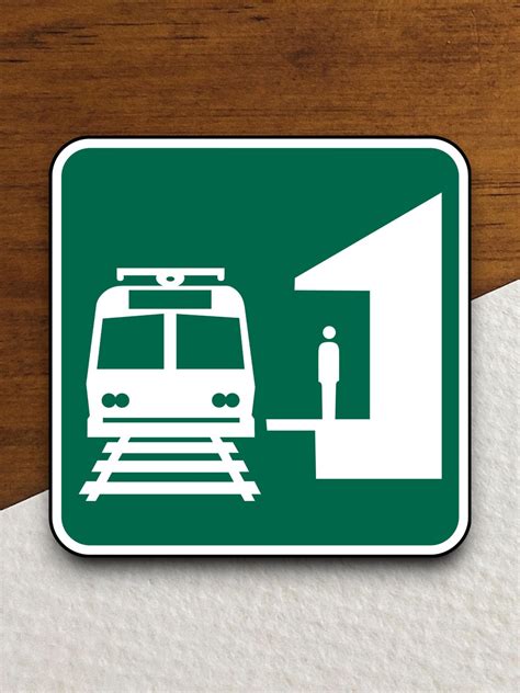 Light Rail Station Road Sign Stickers Traffic Sticker Road Sign