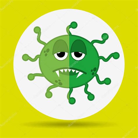 Bacterium Icon Design Stock Vector Image By ©yupiramos 105070536
