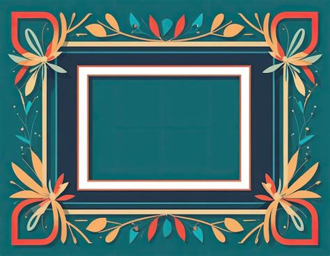 Premium Photo Stylish Vector Frame On A Holiday Background In