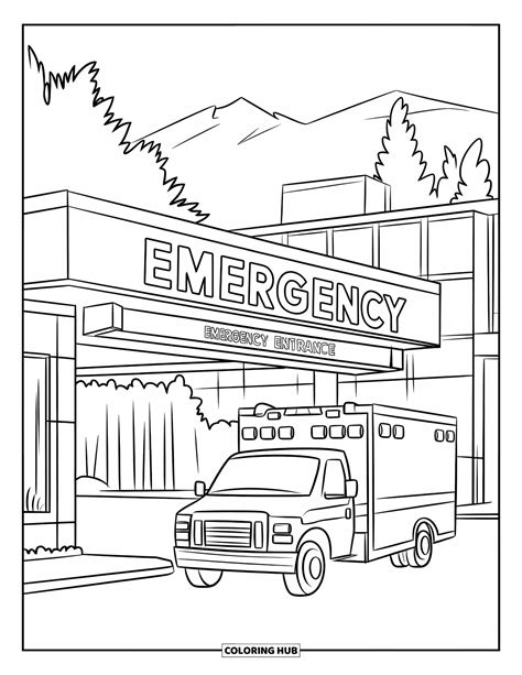 70 Dibujos De Hospital Para Colorear Para Niños Y Adultos Gratis