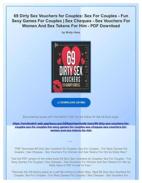 Pdf Download 69 Dirty Sex Vouchers For Couples Sex For Couples Fun