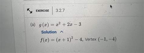 Solved Rewrite The Quadratic Functions In Standard Form And Chegg Com