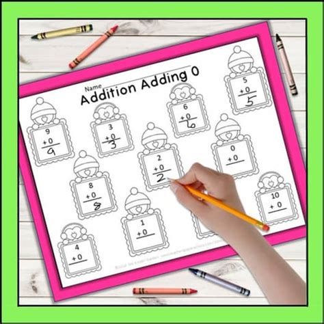 Penguin Winter Addition Worksheets—adding 0 Free Math Printables For Kindergart