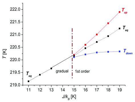 Phase Diagram T F Jk B For A 10 × 10 Square Lattice The Red And