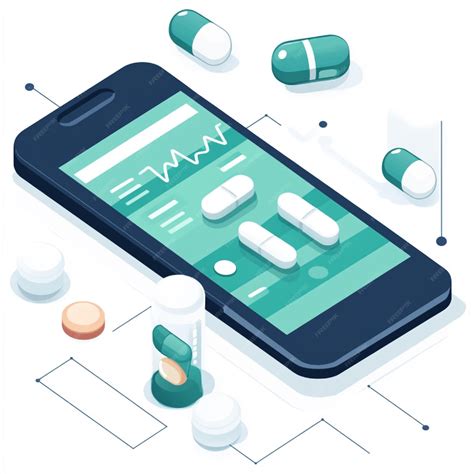 A Visual Representation Of A Medication Adherence App Or Digital Tracking Tool Premium Ai