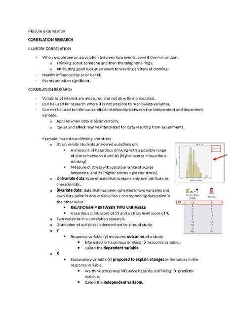 Module 6 Correlation Module 6 Correlation Correlation Research Illusory Correlation When