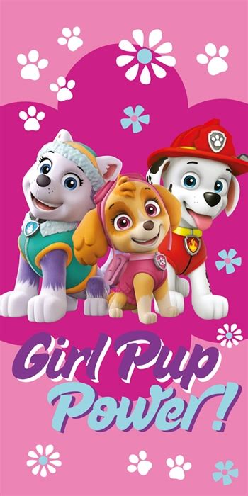 Paw Patrol Badehåndklæde • 70x140 Cm • Børnehåndklæde