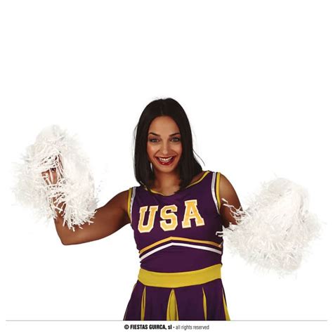 Pom Pom Set Wit 2 Stuks Feestwarenhuis Nl