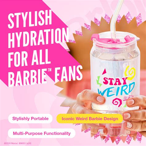 Barbie™ The Movie X Dragon Glassware® Weird Barbie™ Drinking Glasses