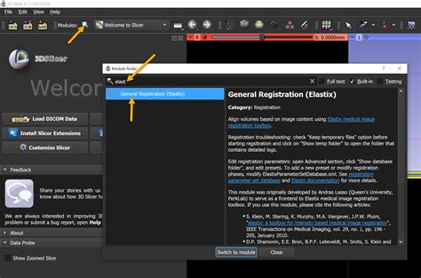 Slicerelastix Extension Installed But The Module Is Not Visible Anywhere Support 3d Slicer