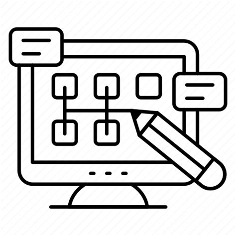 sitemap flowchart flow diagram hierarchy algorithmflat icon download on iconfinder