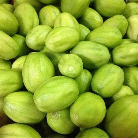 Fresh And Delicious June Plums Also Known As Green Ambarella Or Green