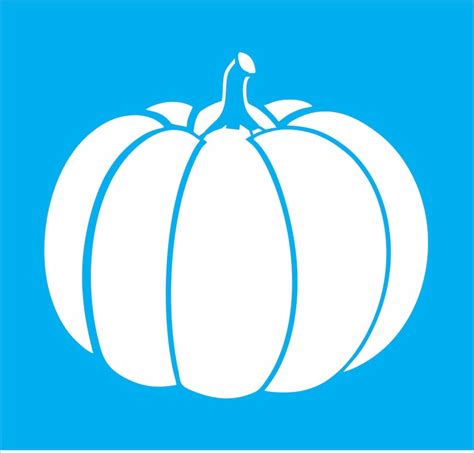 Pumpkin With Stem Stencil 2 Holiday Stencil Fall Stencil Etsy