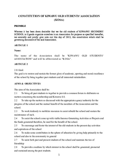 Doc Constitution Draft Kosa