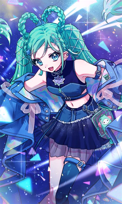 Hatsune Miku And Magical Mirai Miku Vocaloid And 2 More Drawn By