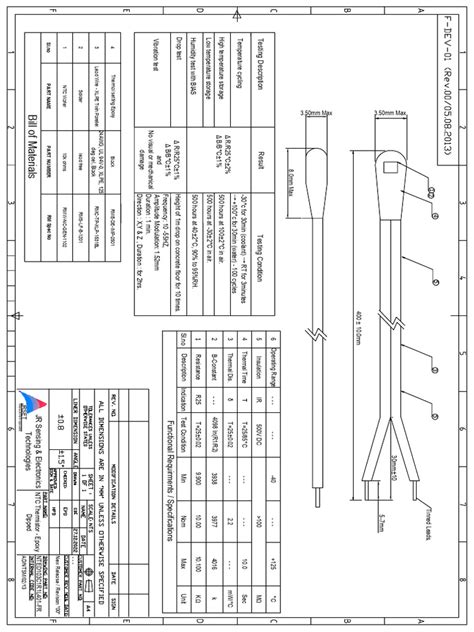 Jr Sensor Data Sheet Temperature Sensor With Ul 94v 0 Grade Pdf