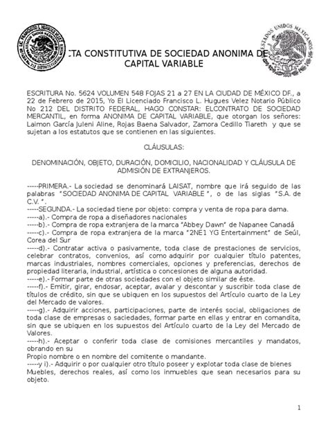 Acta Constitutiva 2017