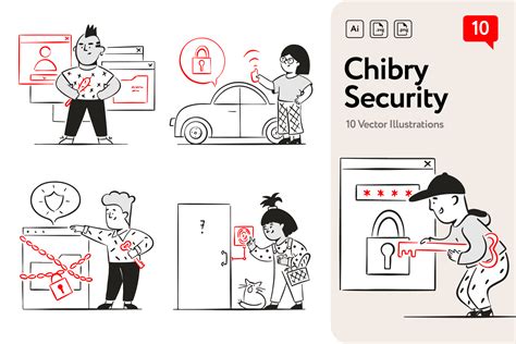 Security Illustration Pack 10 Free Download Crime And Security