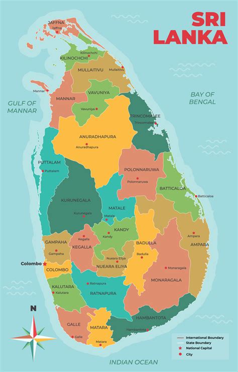 Detailed Map Of Sri Lanka