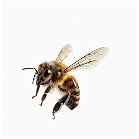 Premium Photo Honey Bee In A White Background