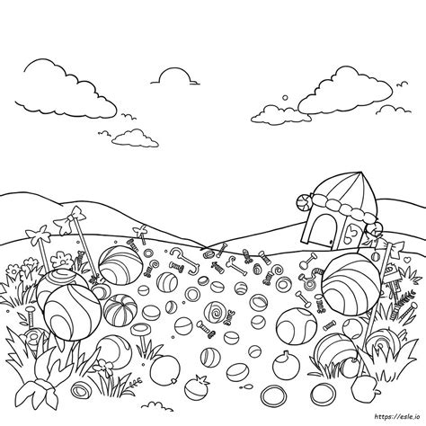 Pgina Para Colorear De Candy Land