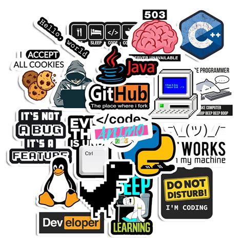 20pcs Coder Aesthetic Sticker Pack From Animo India Perfect For Laptop