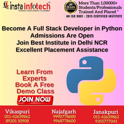 Insta Infotech® On Linkedin Python Training Programming