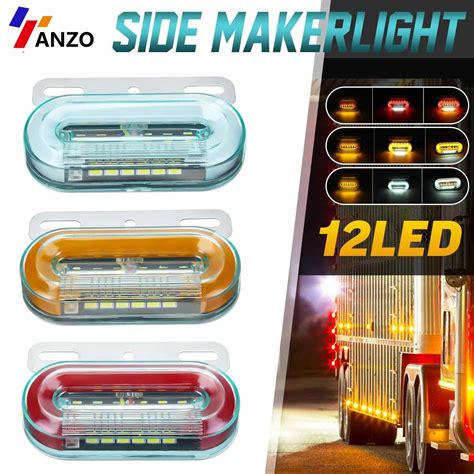 12v 24v Led Side Marker Lights Car External Lights Signal Indicator Lamps Warning Tail Light