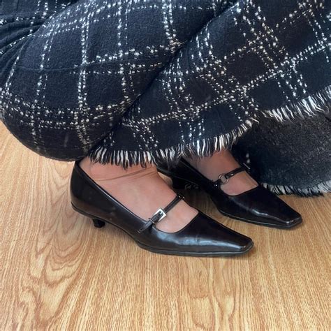 Vintage Prada Mary Jane Kitten Heels On Carousell