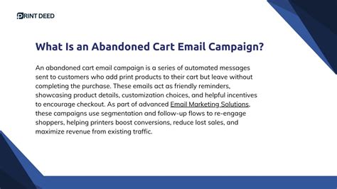 Ppt Email Marketing For Printers How To Recover Abandoned Carts