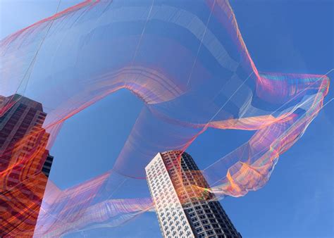 Artist Janet Echelman Creates Aerial Rope Sculpture In Boston