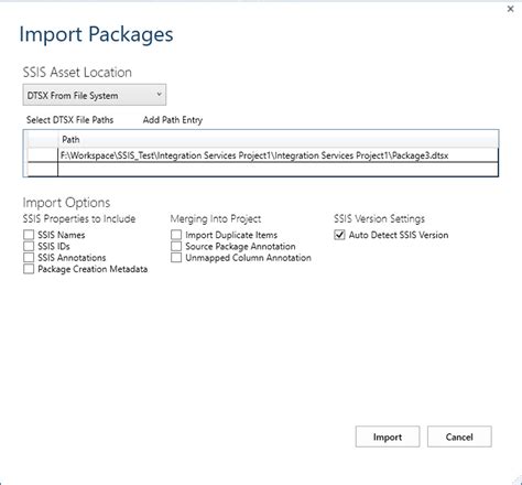 converting ssis packages to biml scripts