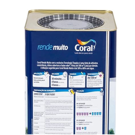 Tinta Acrílica Base Rende Muito Pm 16 Litros Coral Loja Agrometal