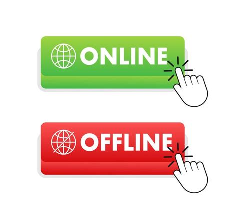 Online Offline Icon Vector Art Icons And Graphics For Free Download