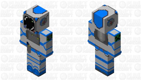 Blue Astronaut Minecraft Skin