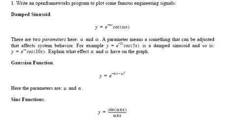 Solved 1 Write An Openframeworks Program To Plot Some
